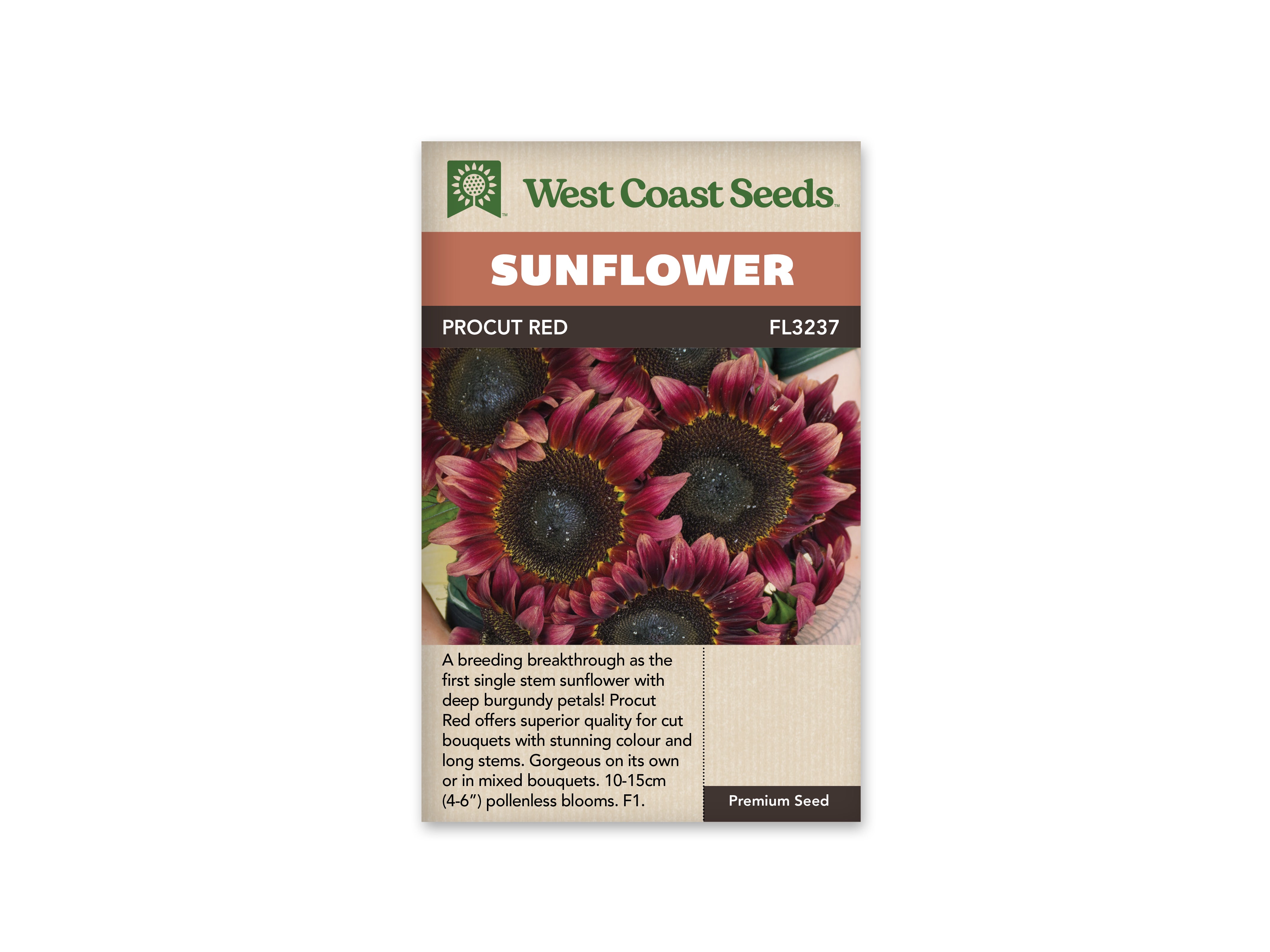 Sunflower Procut Red WCS Seeds – Garden Girl