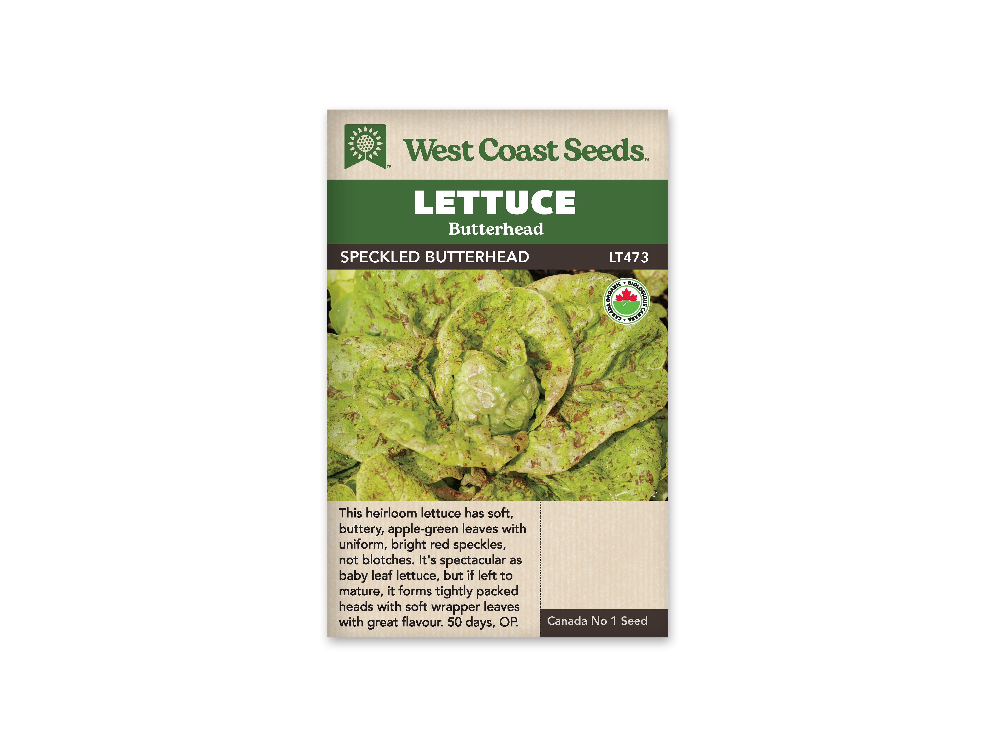 Lettuce Speckled Organic WCS Seed – Garden Girl